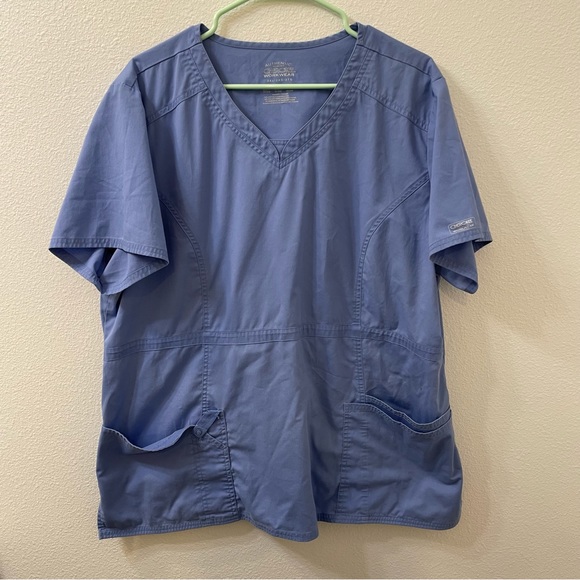 Cherokee | Tops | Cherokee Nurse Scrubs Blue 2xl | Poshmark